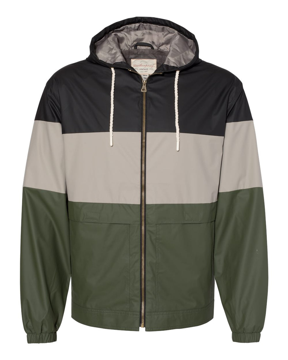 Weatherproof Vintage Colorblocked Hooded Rain Jacket – GiftAFeeling