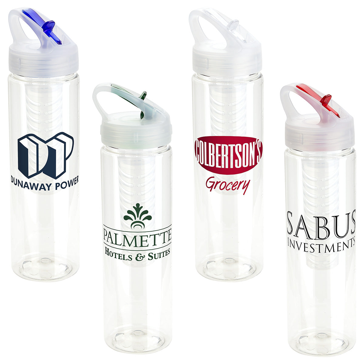 Arena 25 oz PET Eco-Polyclear™ Infuser Bottle with Flip-Up Lid ...