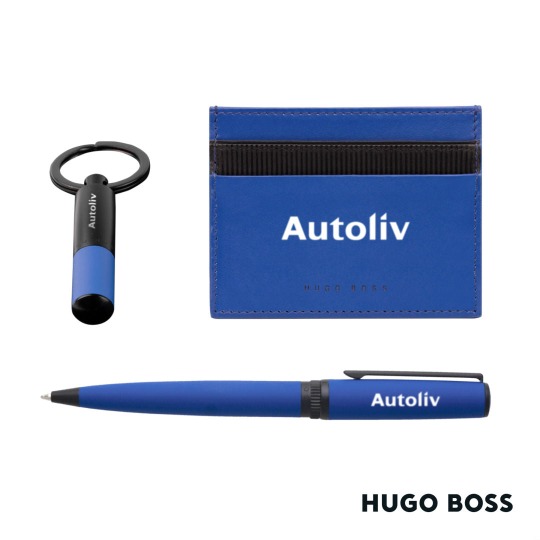 Hugo Boss® Matrix Card Holder/Gear Matrix Ballpoint Pen/Keychain ...