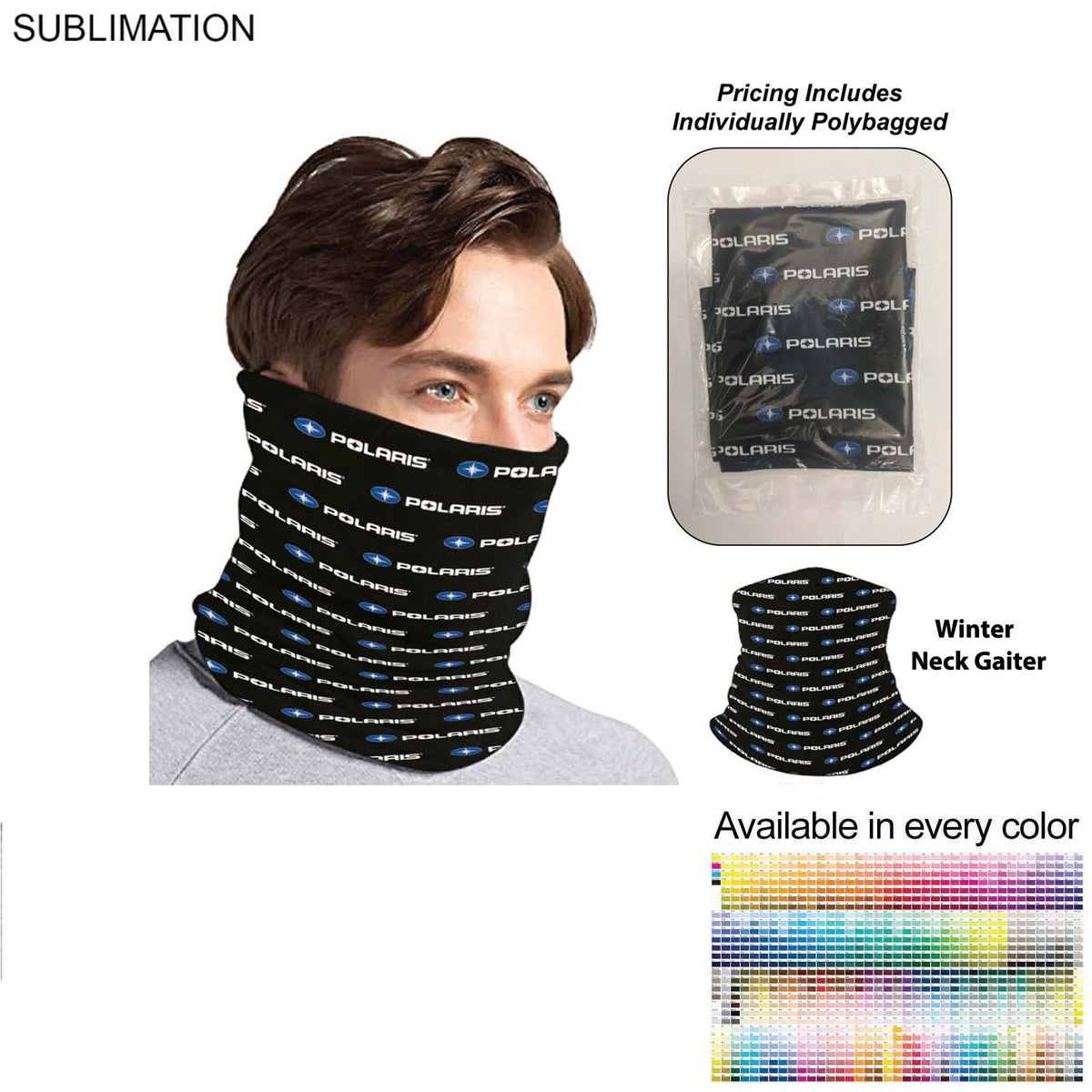 Individually Polybagged Sublimated Multifunction Tubular 2-Ply Winter ...