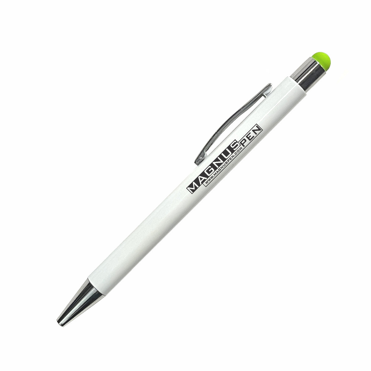 Stewart Aluminum Plunger Action Pen W/Silver Trim and coloured PDA Sty ...