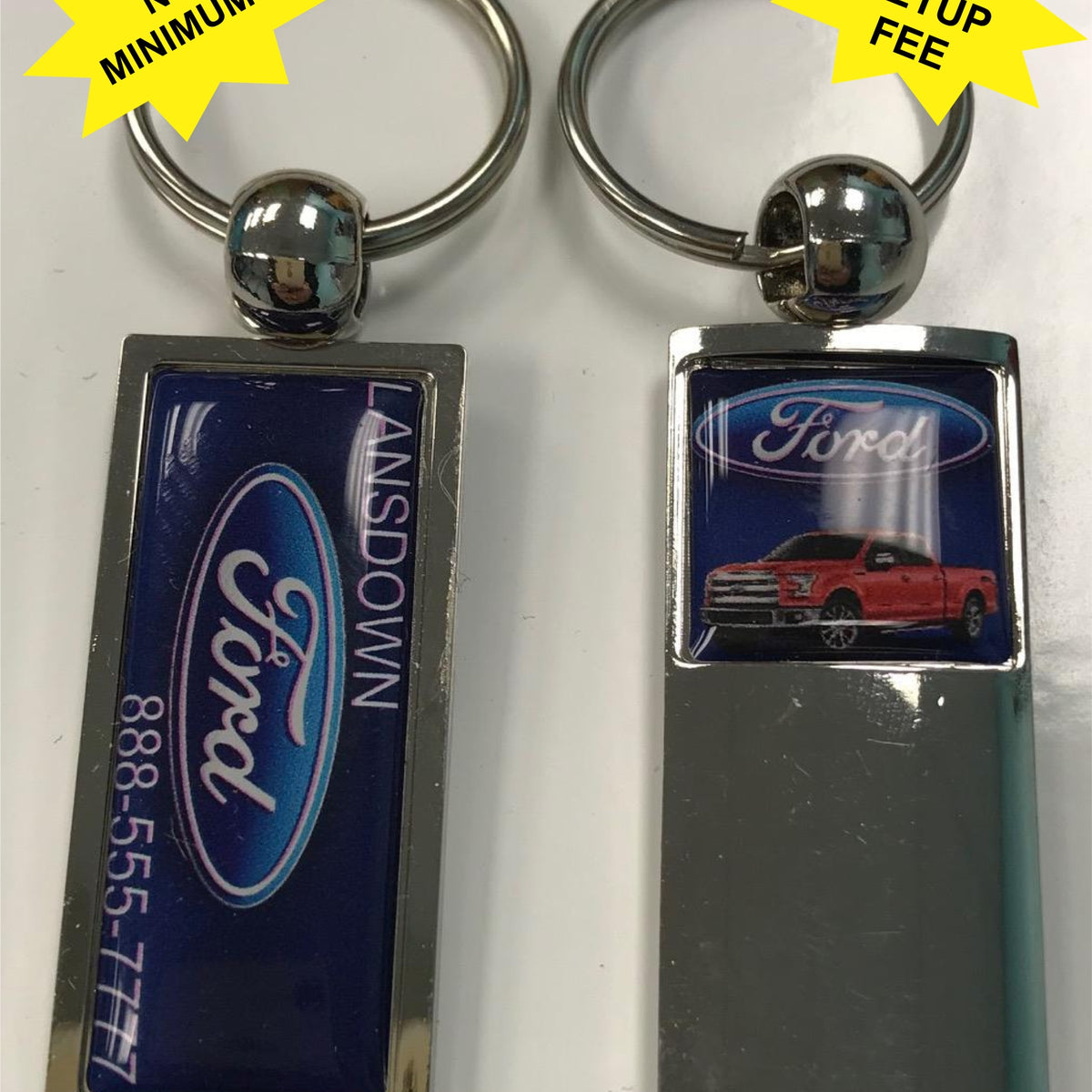 Keychain Dual Full Color Domed Logos – GiftAFeeling