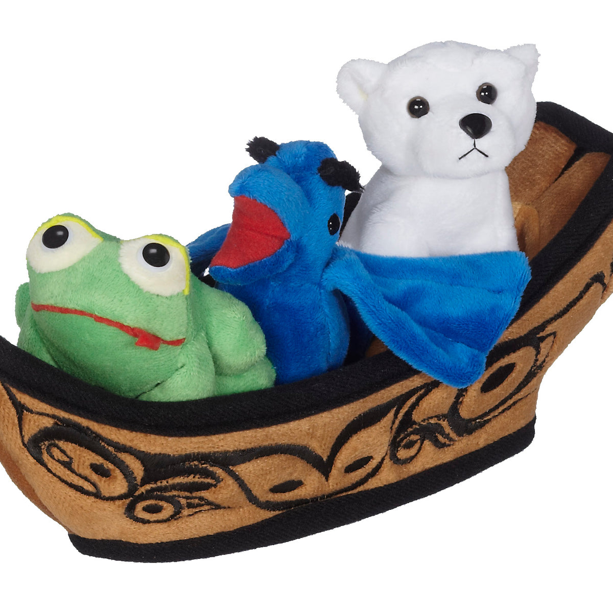 Bill Helin Canoe Playset w/3 Finger Puppets - Spirit Bear, Frog & Rave ...