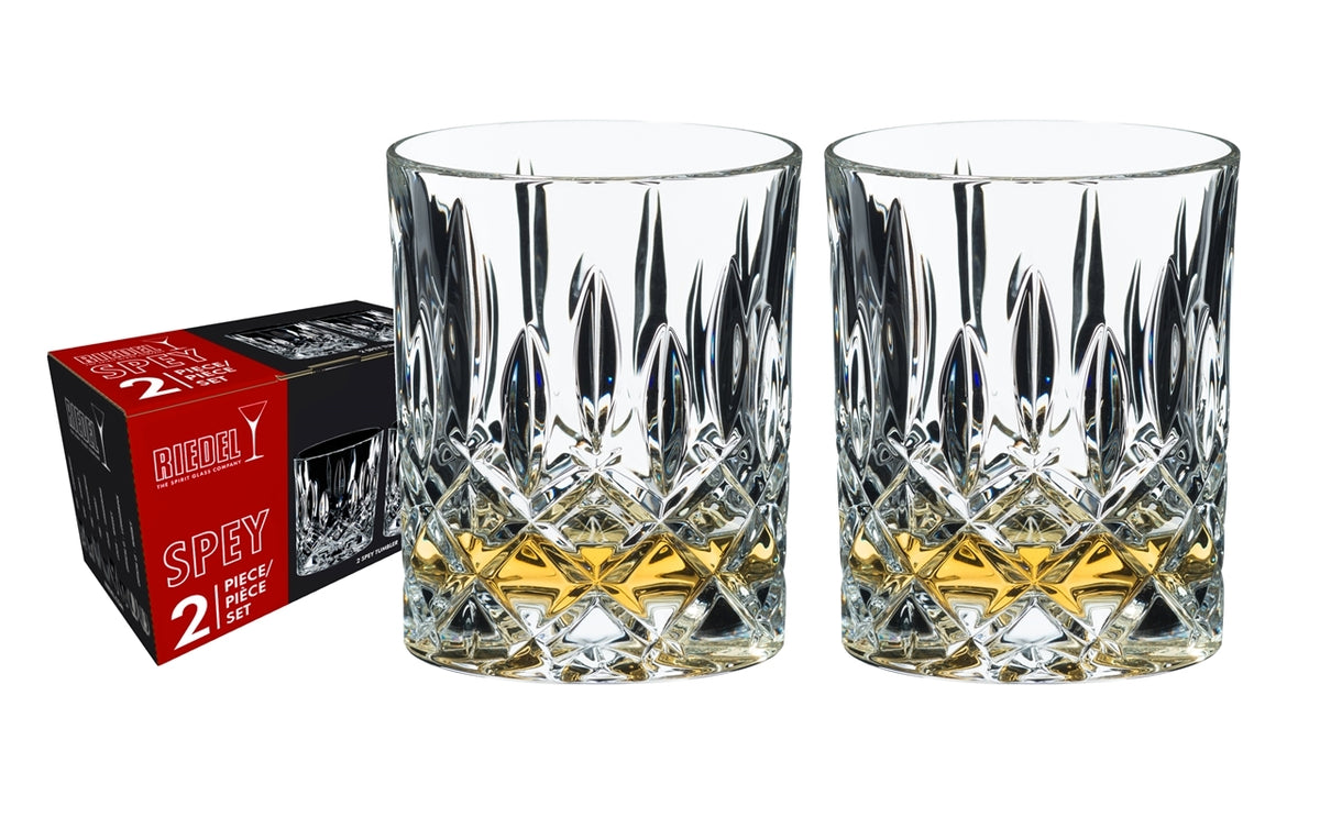 Spey whiskey 10.41oz Riedel crystal glass S/2 in REIDEL Retail gift bo ...