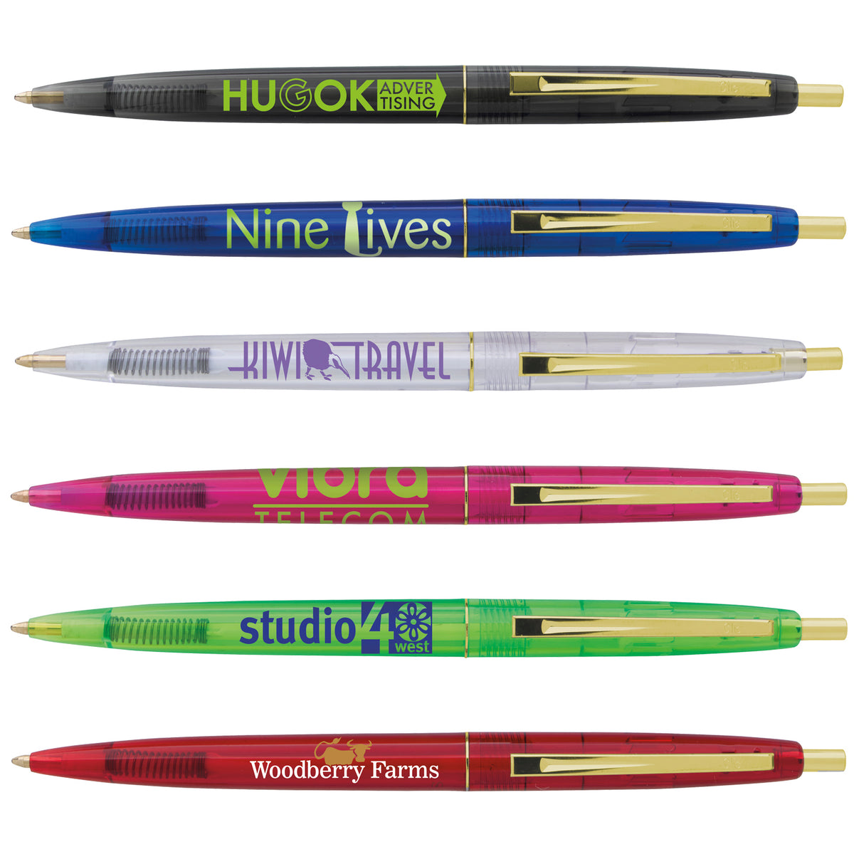 Clear Clics™ Gold Pen – GiftAFeeling
