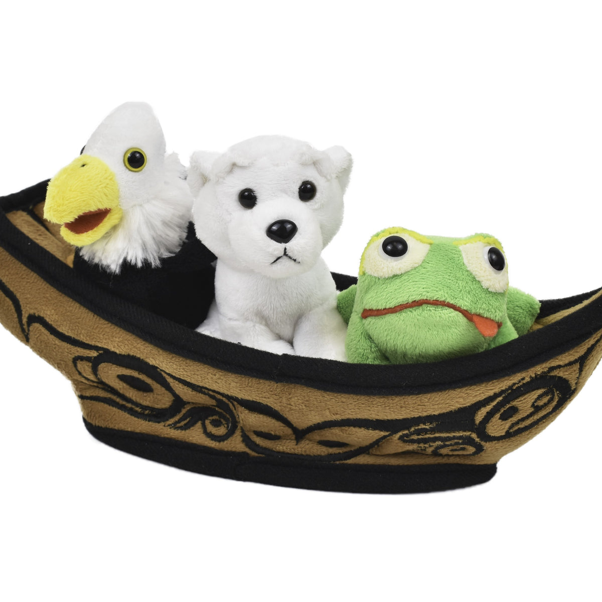 Bill Helin Canoe Playset w/3 Finger Puppets - Spirit Bear, Frog & Eagl ...