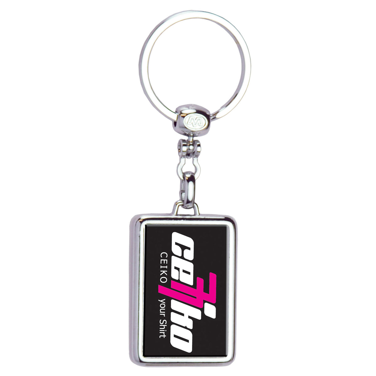 Rectangle Die Cast Metal Domed Key Tag – GiftAFeeling