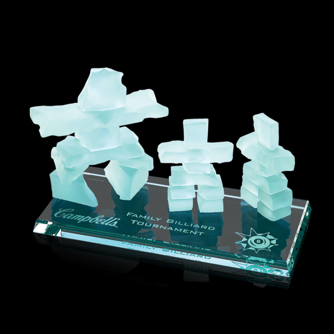 Inukshuk Family Award - Bevelled Jade Base – GiftAFeeling